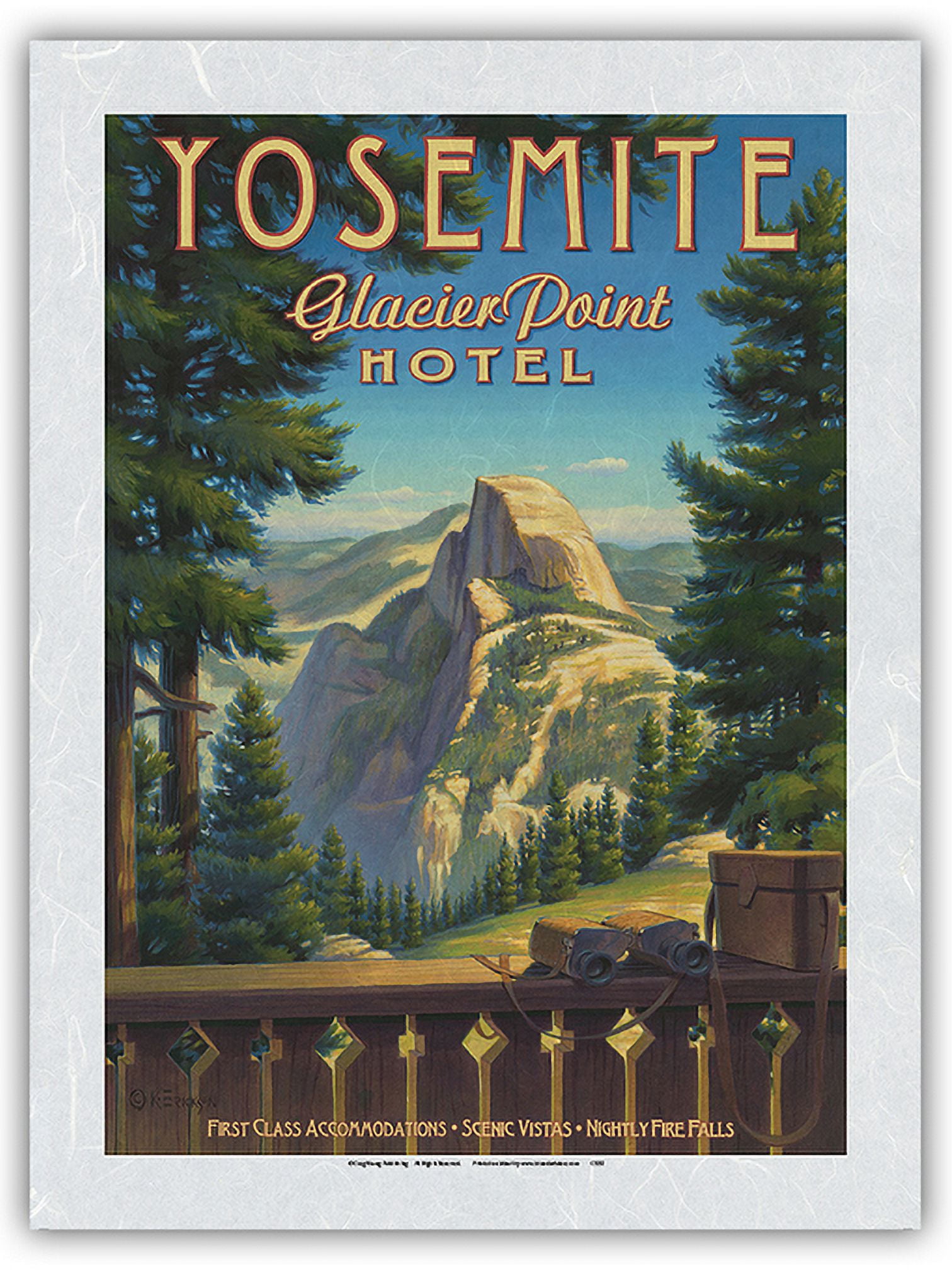 Yosemite National Park - Glacier Point Hotel - Half Dome Rock Formation ...