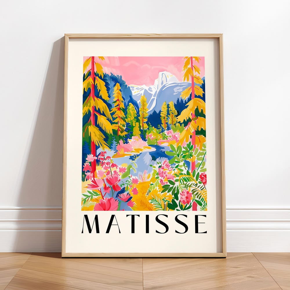 Yosemite Poster, Forest Painting, National Park Poster, Henri Matisse ...