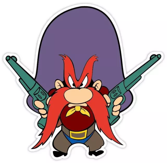 Yosemite Sam Cartoon Sticker Phone Decal Water Bottle Stickers Car ...