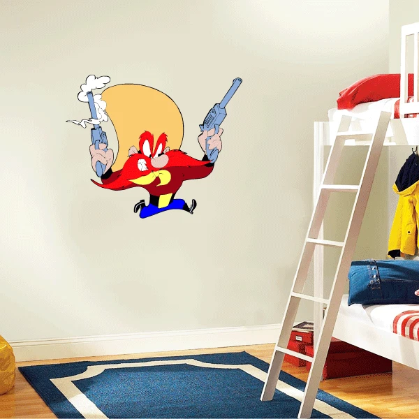 Yosemite Sam Cartoon Wall Decor Sticker Phone Decal Water Bottle ...