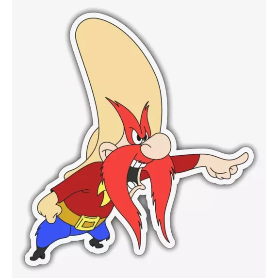 Yosemite Sam Kids Cartoon Decal Sticker Usa Truck Looney Vehicle Window ...