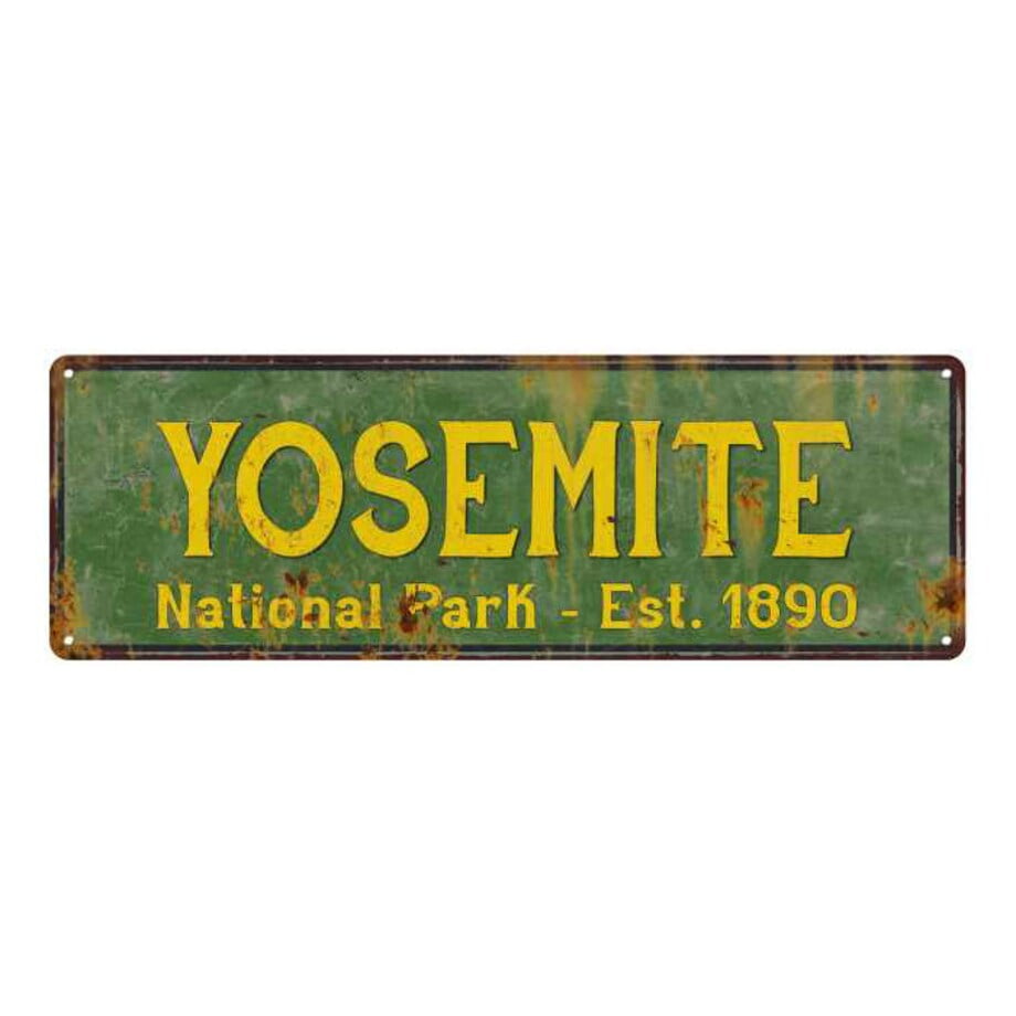 Yosemite Sign, Yosemite National Park Sign, Cabin Wall Decor, Hiking ...
