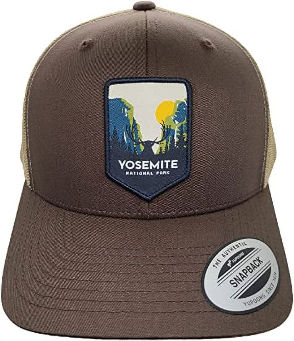 Yosemite Trucker Hat w/National Park Patch (Brown/Tan) - Walmart.com