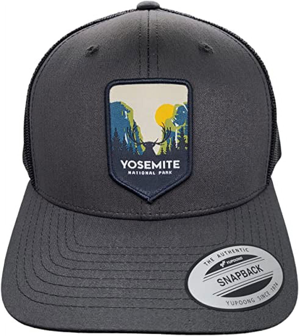 Yosemite Trucker Hat w/National Park Patch (Grey/Black) - Walmart.com