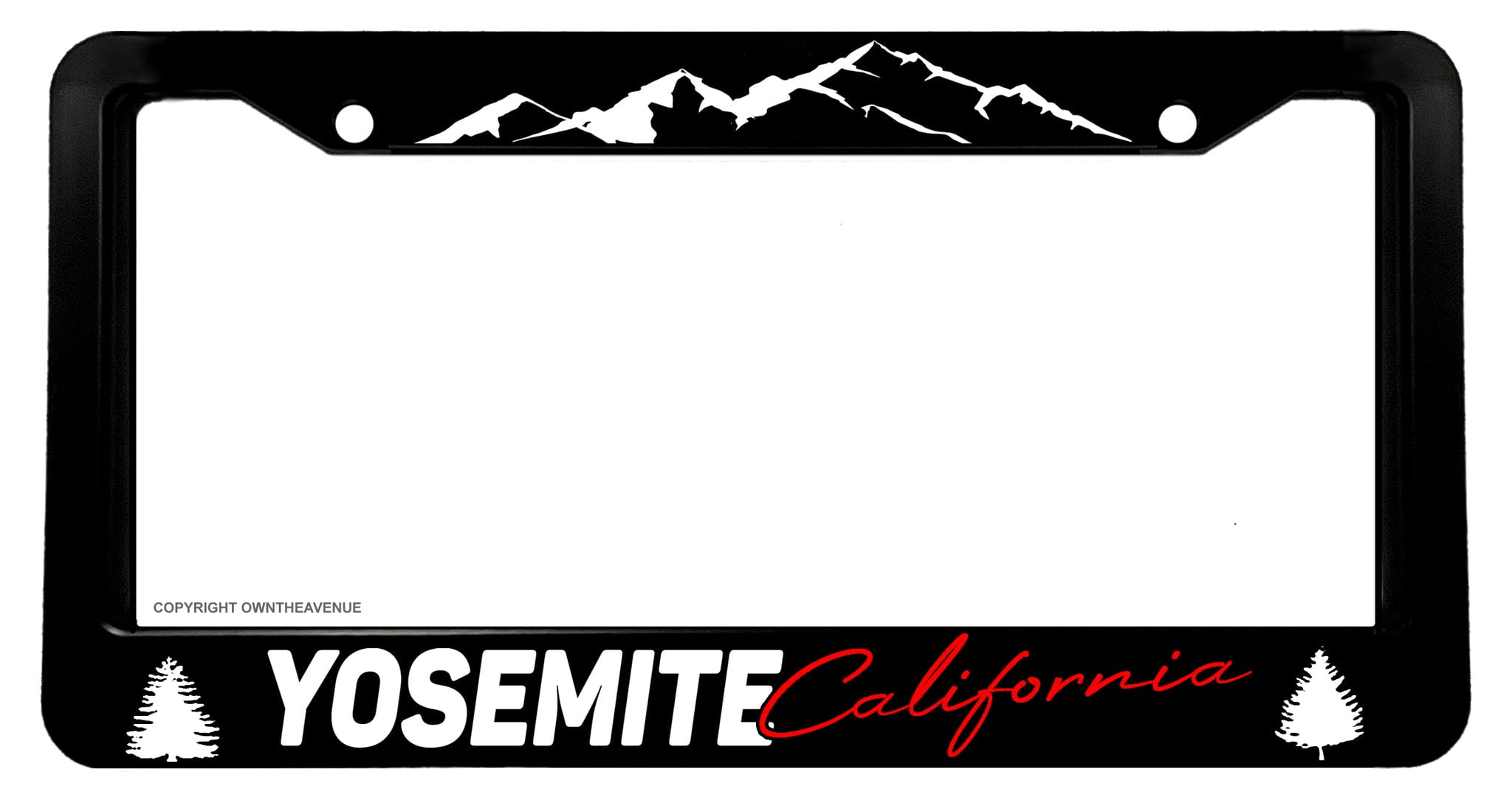 Yosemite V01 Souvenir California Cali Car Truck License Plate Frame ...