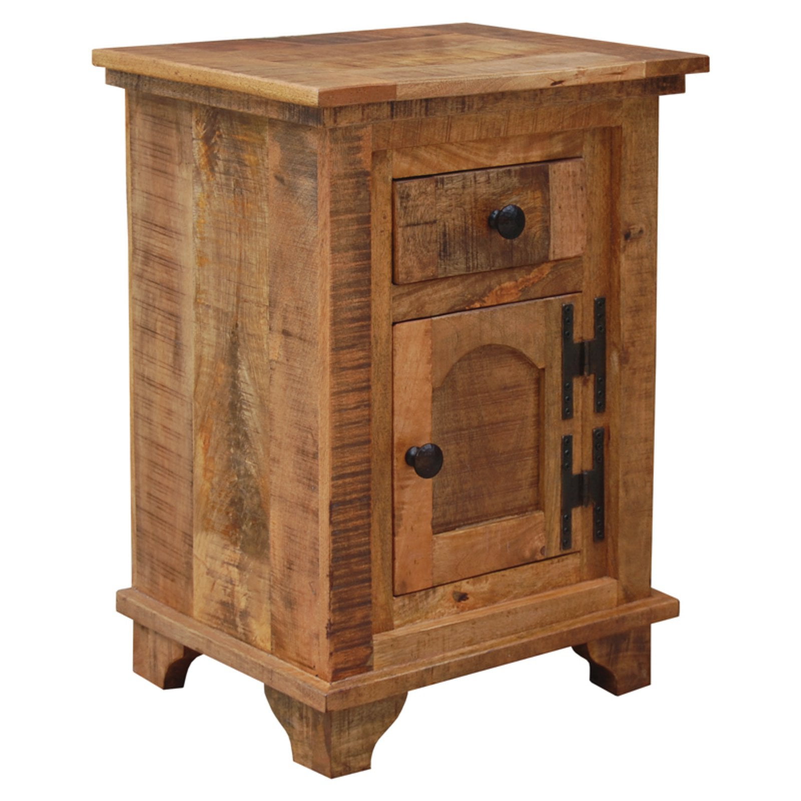 Yosemite YFUR-VAWC1534 Mango Wood Side Table - Rustic Light Coffee ...