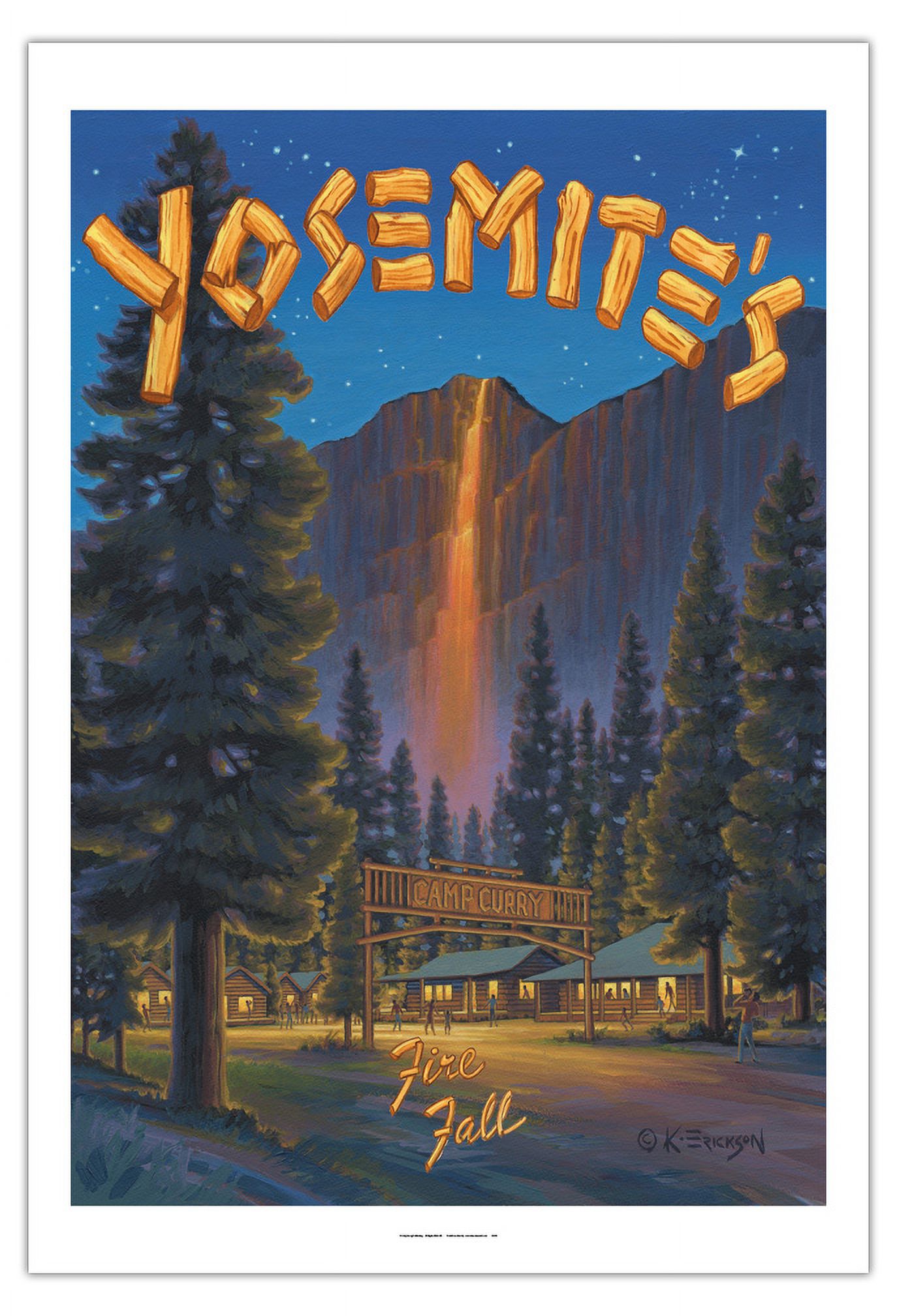 Yosemite's Fire Fall - Camp Curry - Glacier Point Yosemite National ...