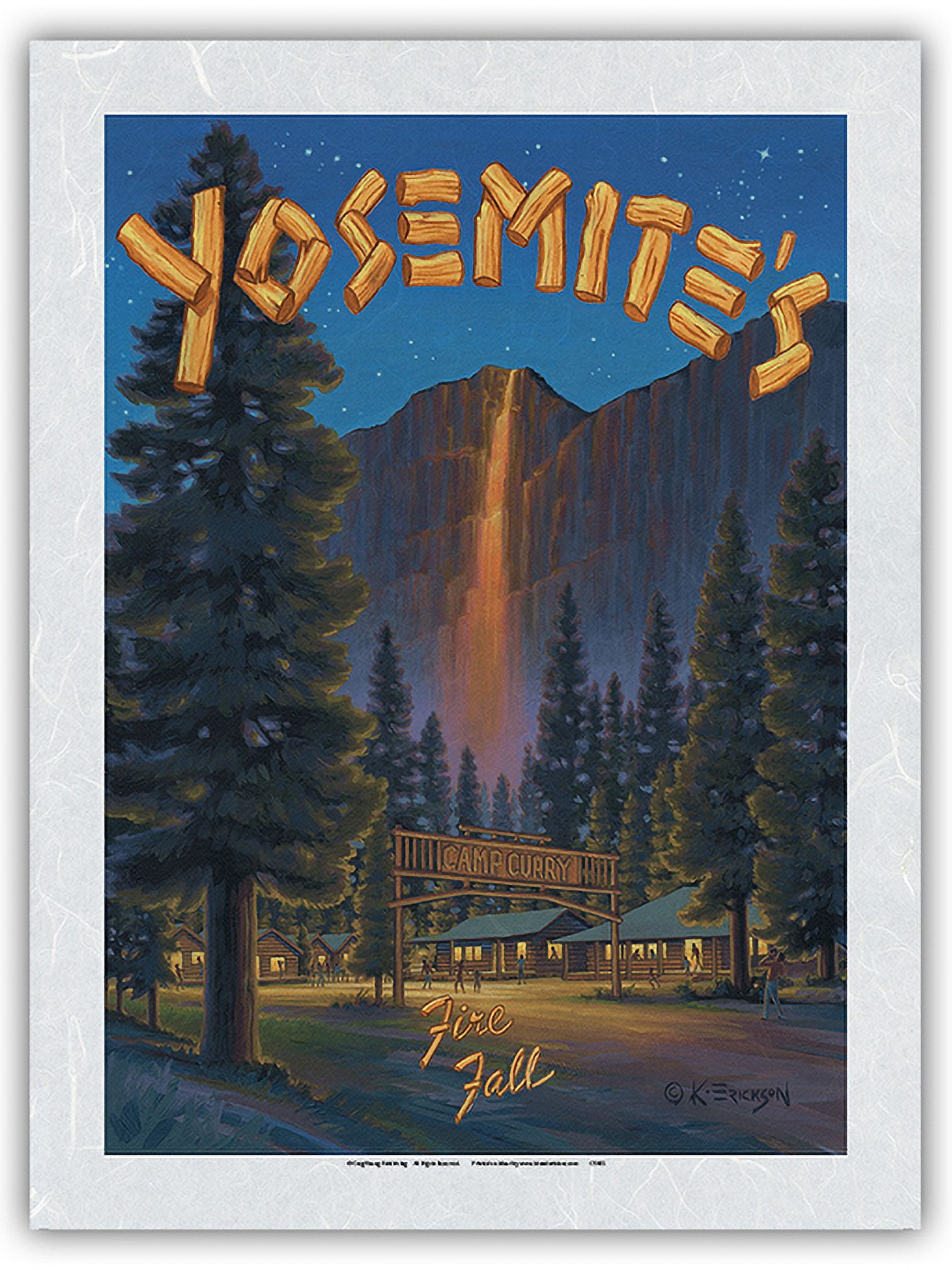 Yosemite's Fire Fall - Camp Curry - Glacier Point Yosemite National ...