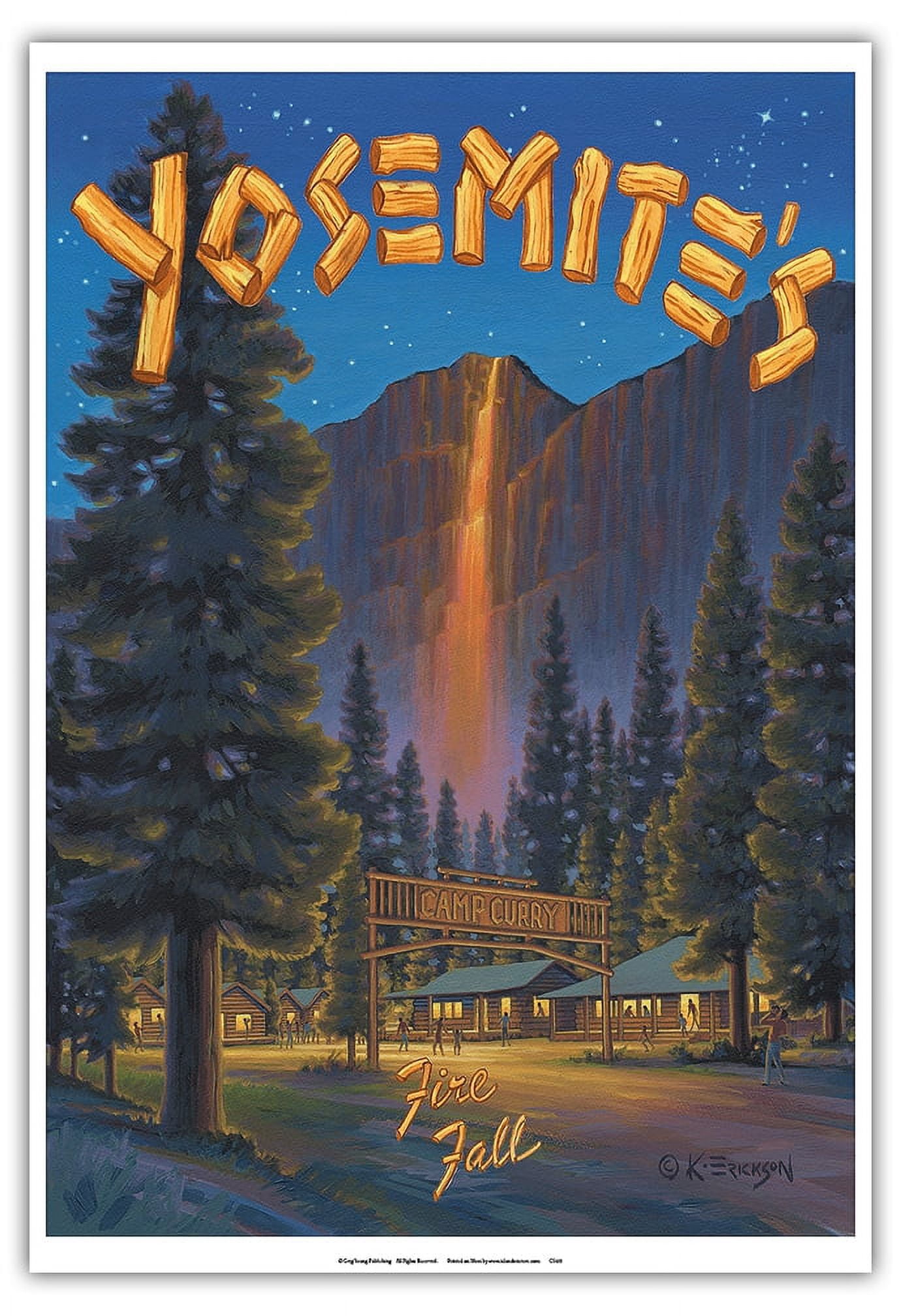Yosemite's Fire Fall - Camp Curry - Glacier Point Yosemite National ...