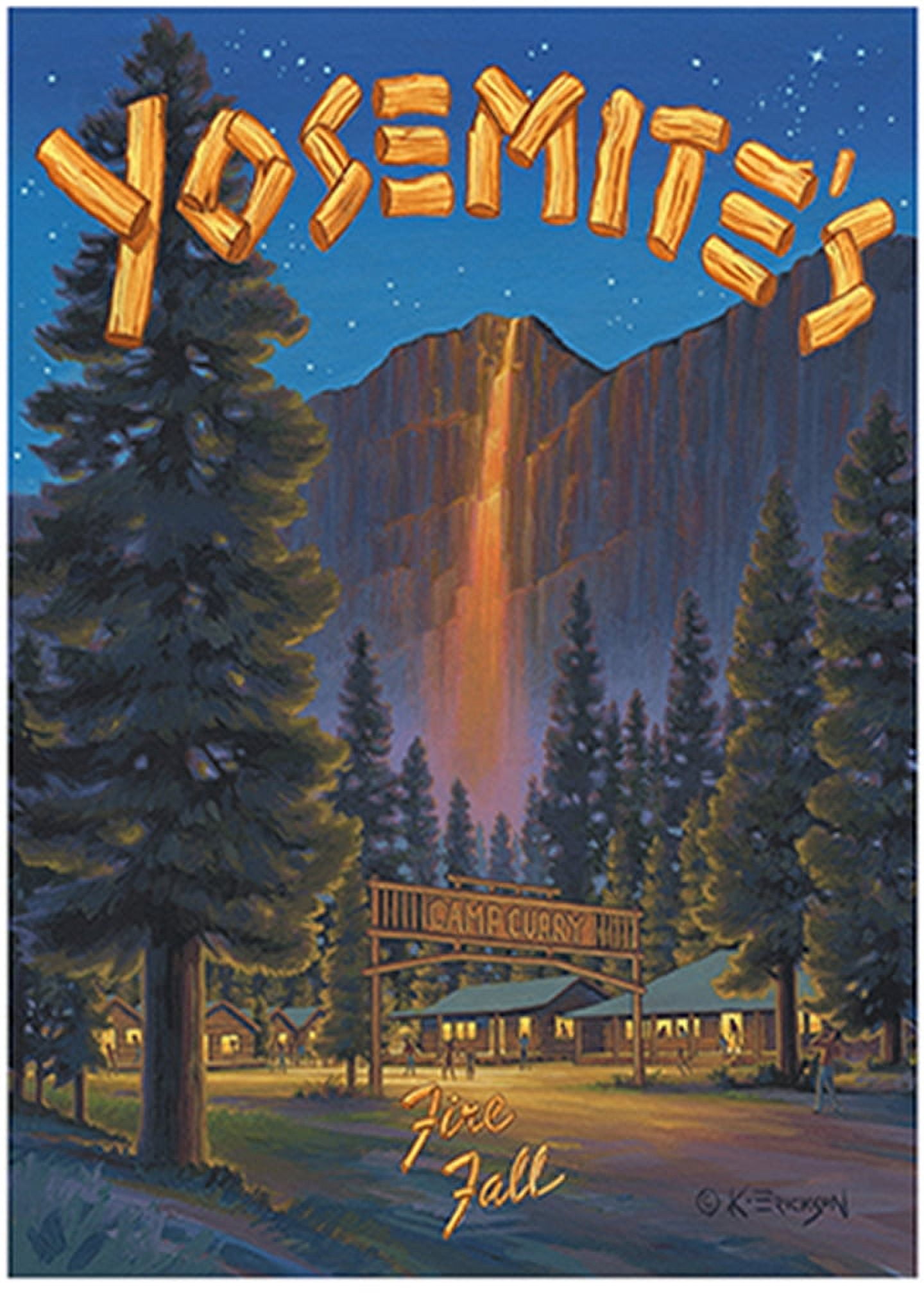 Yosemite's Fire Fall - Camp Curry - Glacier Point Yosemite National ...