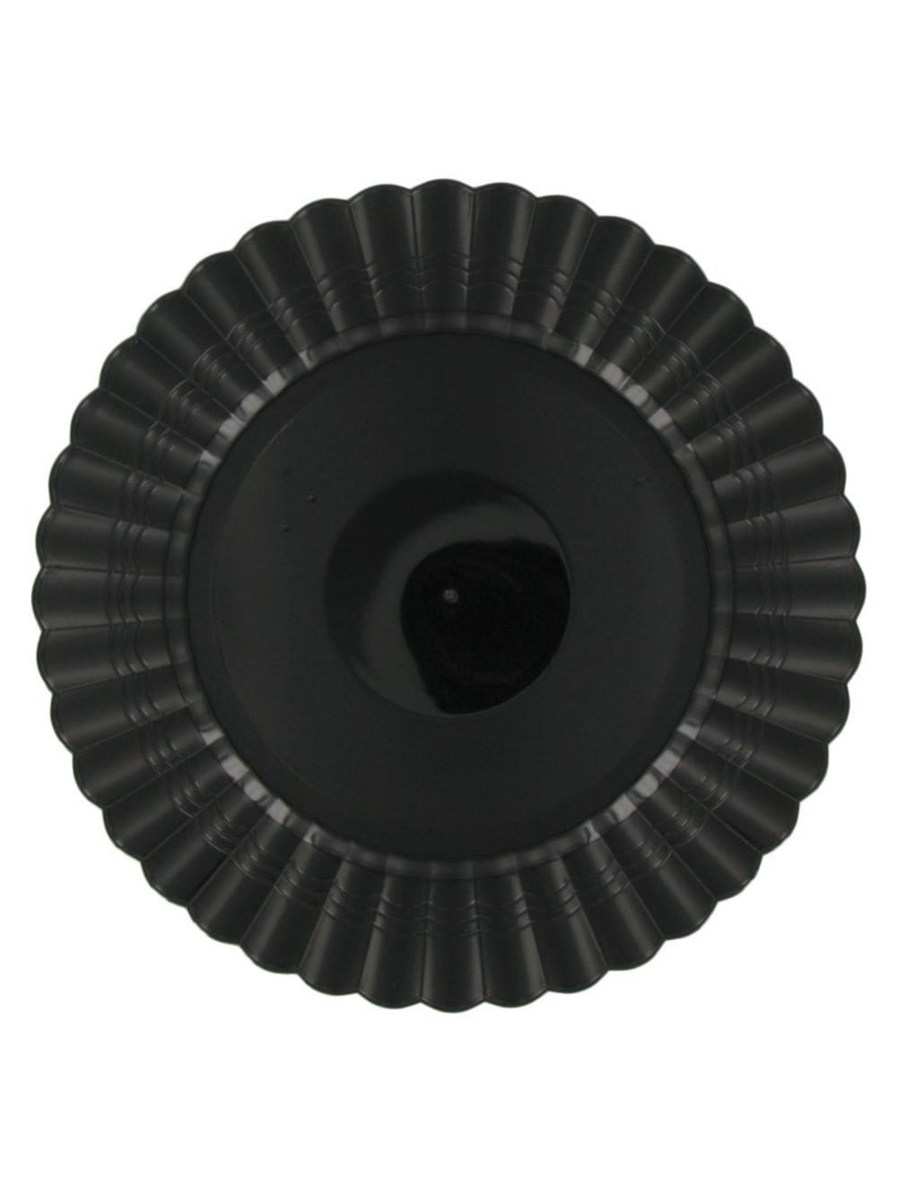 Yoshi 9" Plastic Black Scalloped Plates 18 count - Walmart.com