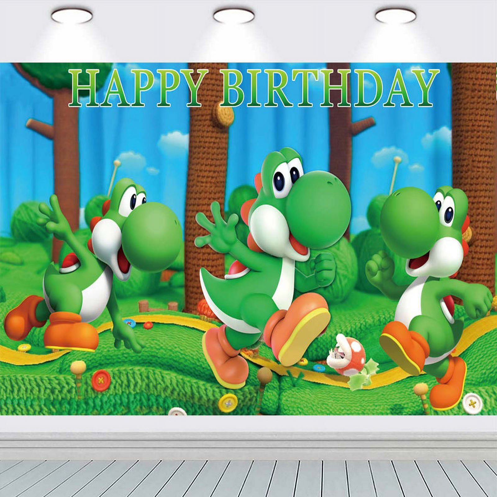 Yoshi Background Taspestry Post Banner Backdrop Party Supplies Wall ...