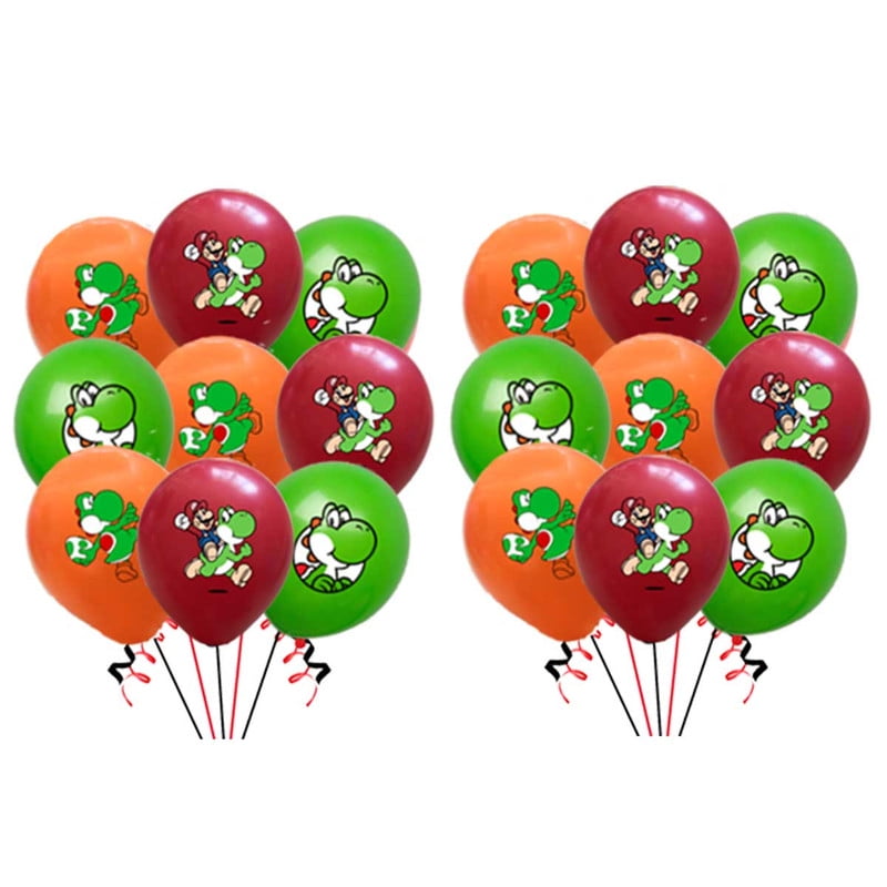 Yoshi Balloons Party Supplies Birthday Favors Decorations Decor Kit ...