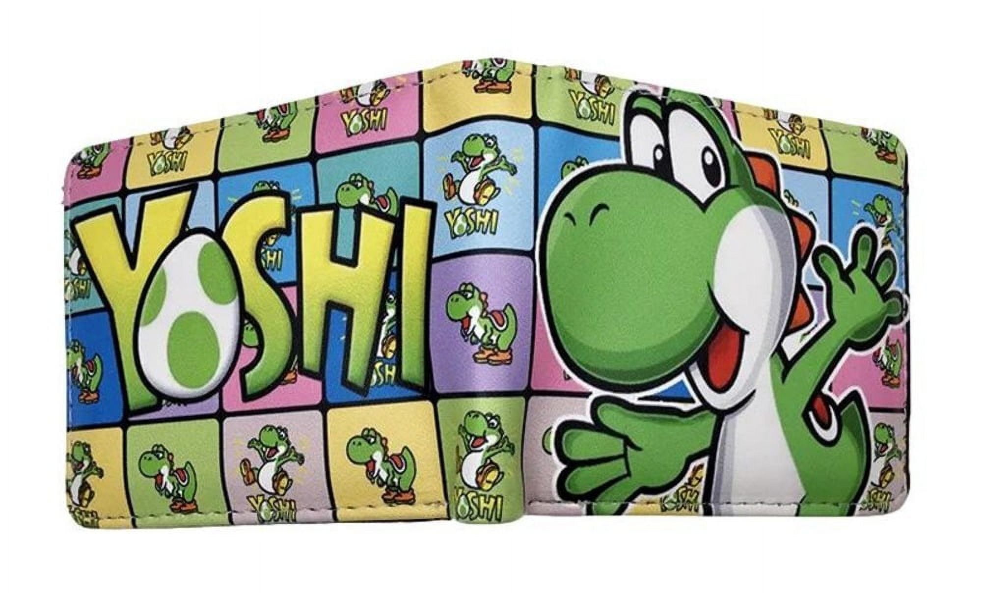 Yoshi Character Grid Style Bi-Fold Wallet - Walmart.com