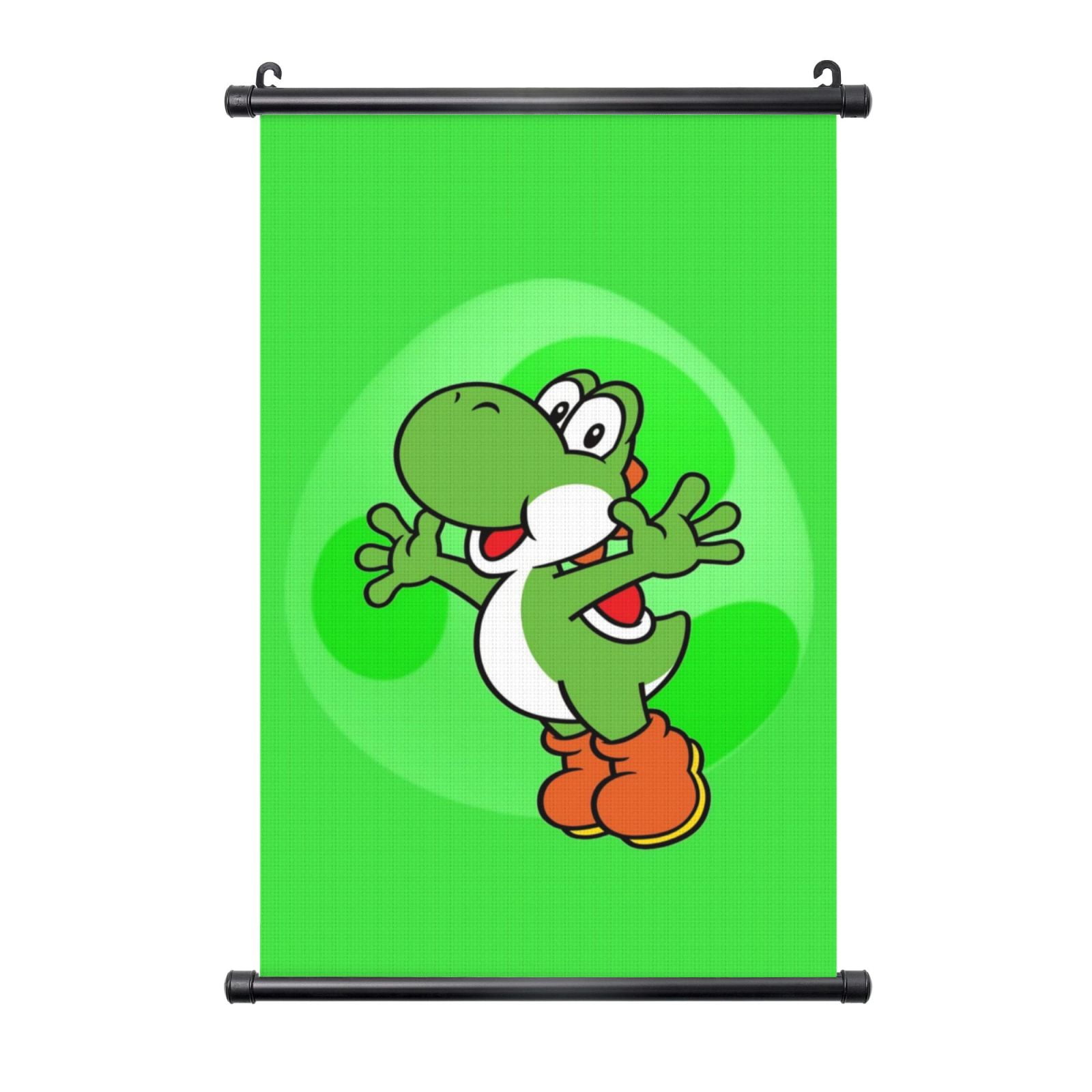 Yoshi Hanging Poster, Black Plastic Shaft Wall Hanging Posters Scroll ...