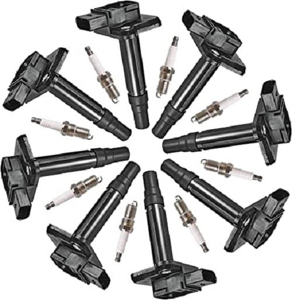 Yoshi Motors Pack of 8 Ignition Coil With 8 Platinum Spark Plug ...