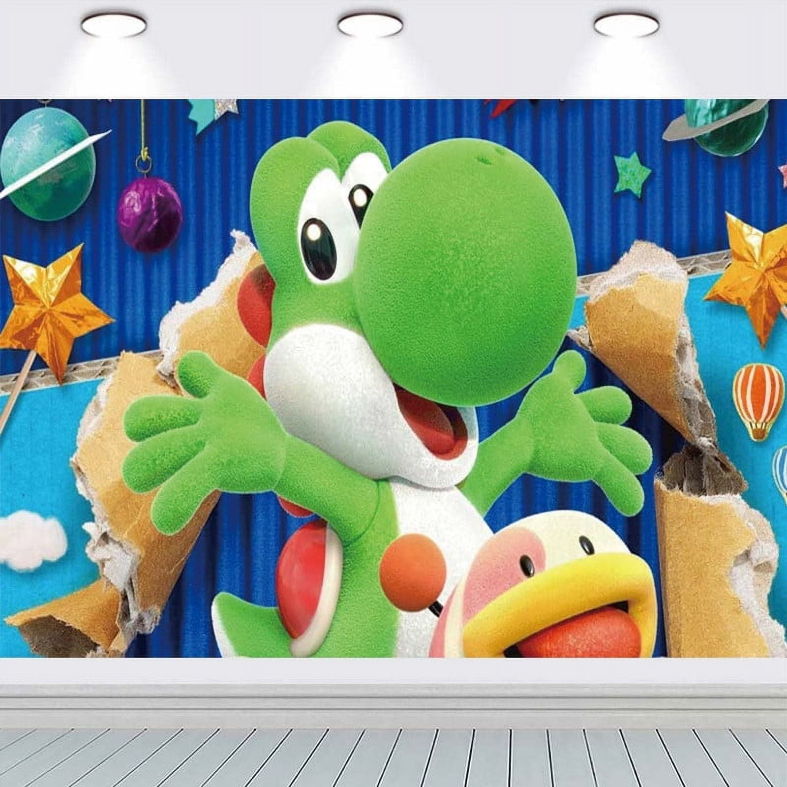 Yoshi Party Supplies Background Backdrop Taspestry Banner Poster Decor ...