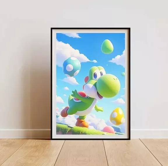 Yoshi - Poster Of Mario'S Famous Companion 4 NO FRAMED POSTER Home ...