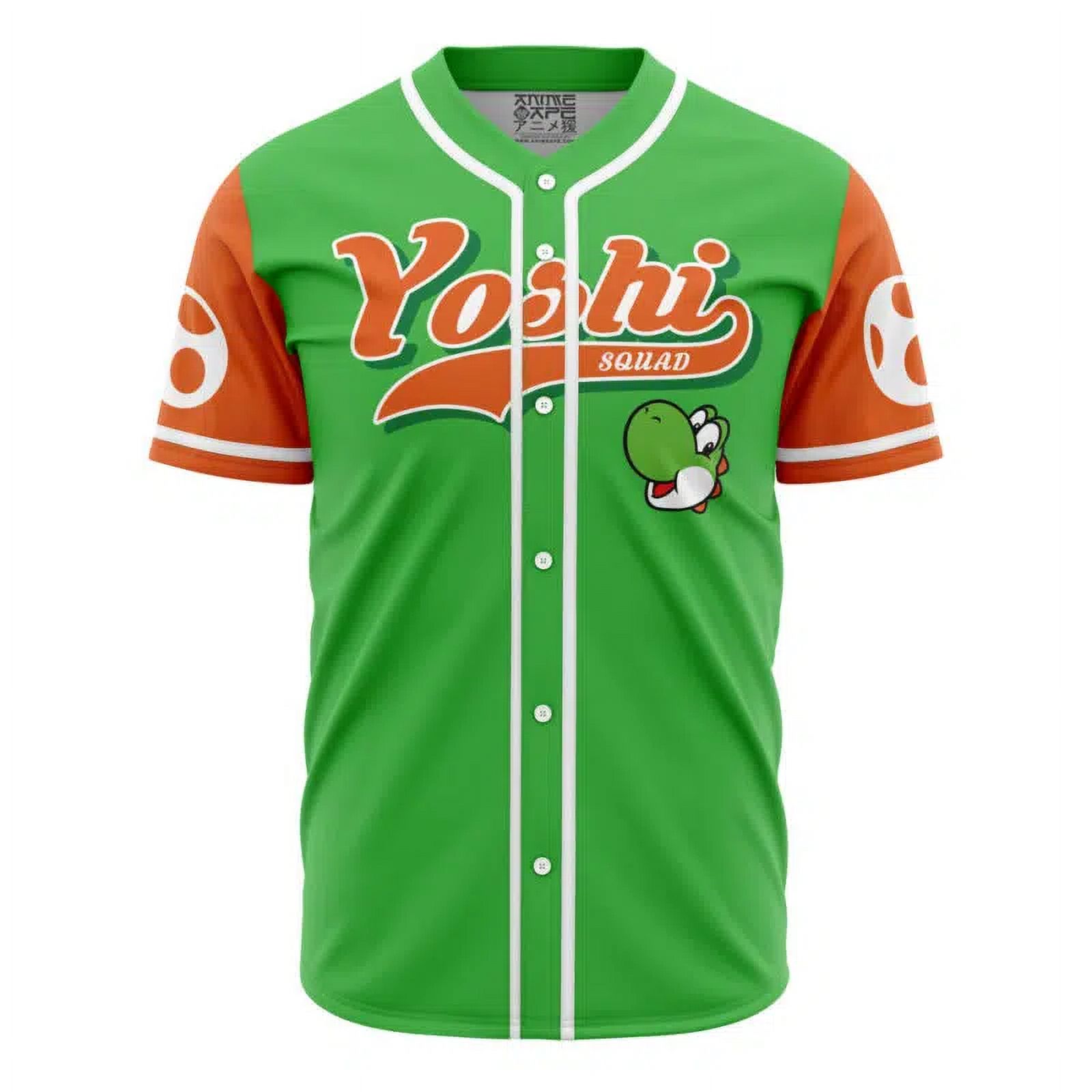 Yoshi Squad Mario Bros Baseball Jersey - Walmart.com