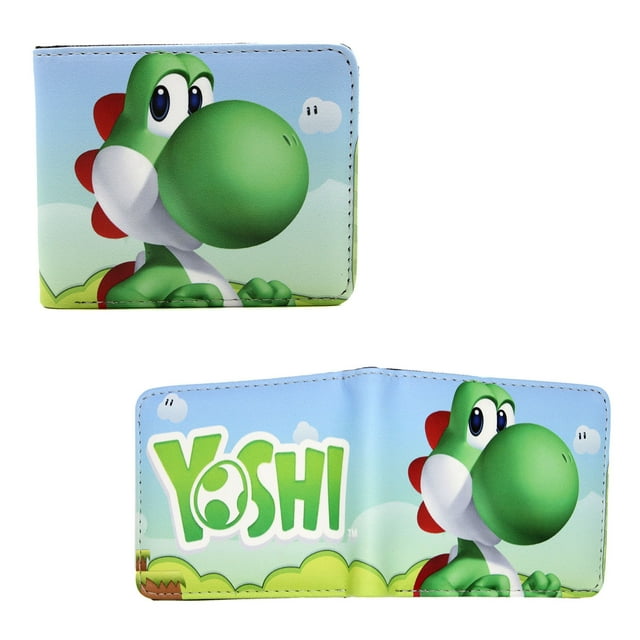 Yoshi - Super Mario Bros. 4x5" Bi-Fold Wallet - Walmart.com