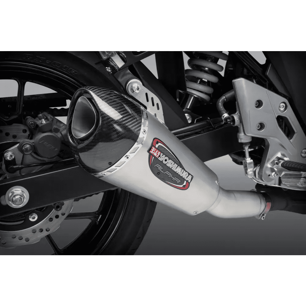 Yoshimura Alpha T Stainless Slip-On Exhaust with Stainless Muffler ...
