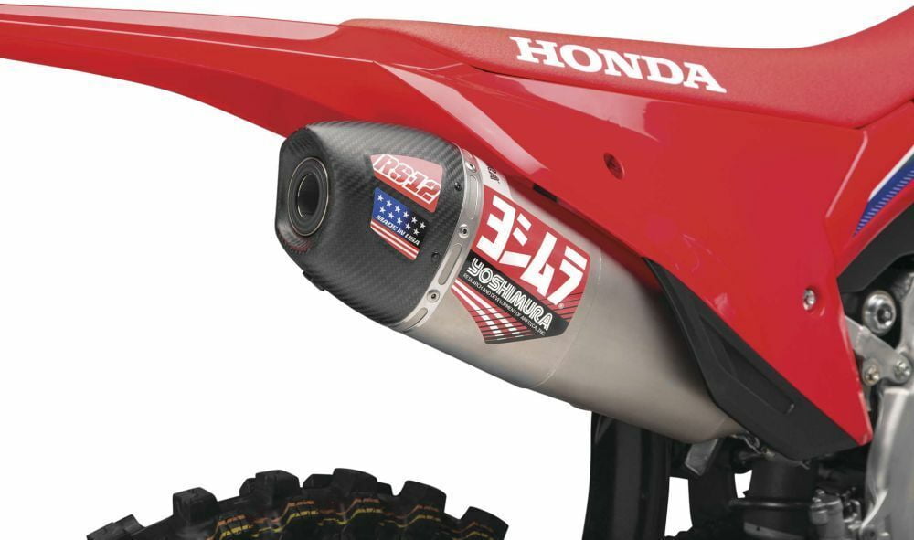 Yoshimura RS-12 Stainless Offroad Full System Exhaust, Carbon Fiber End ...