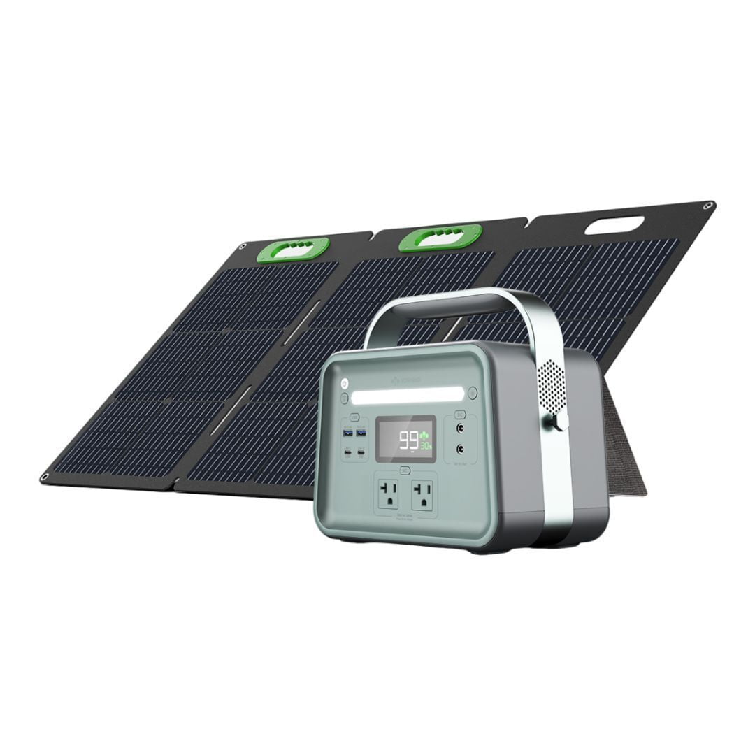 Yoshino Solid-State Portable Solar Generator 330W included with 100W ...
