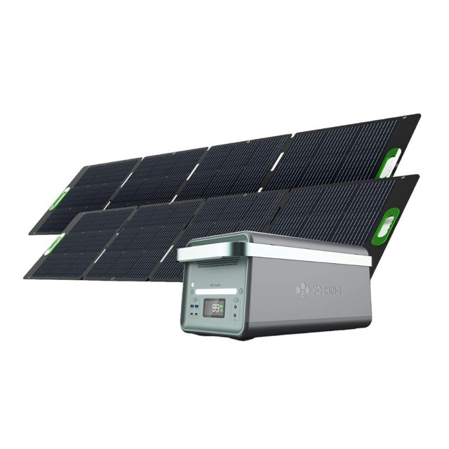Yoshino Solid State Solar Generator 4000W with 2x 200W Panels - Walmart.com