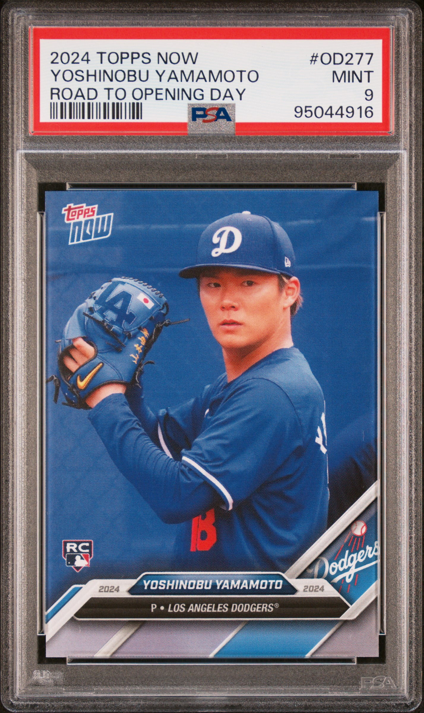 Yoshinobu Yamamoto 2024 Topps Now Road to Opening Day Rookie Card #OD-277 PSA 9 - Walmart.com