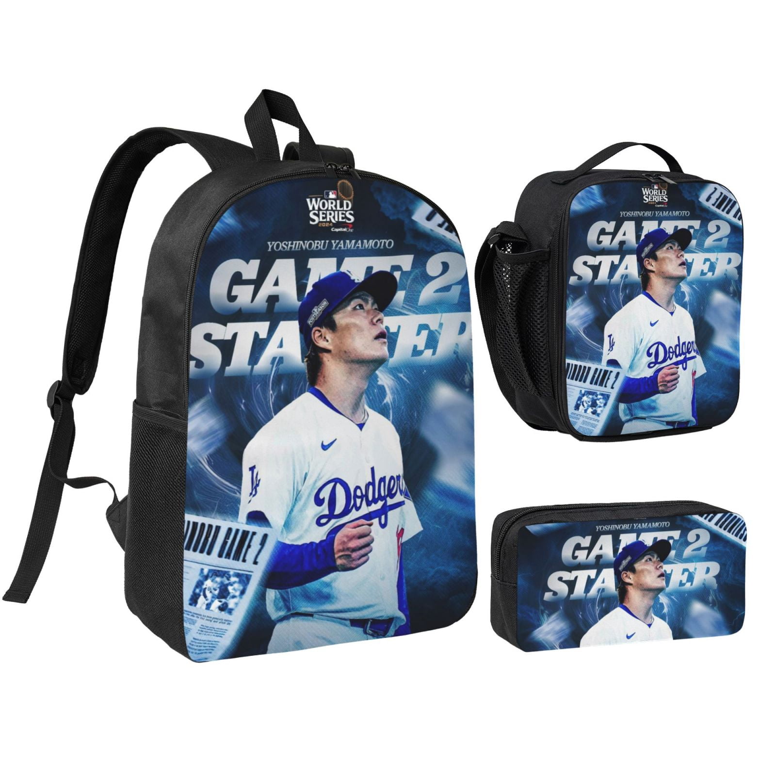 Yoshinobu Yamamoto 3-Piece Set Backpack Lunch Bag And Pencil Case ...