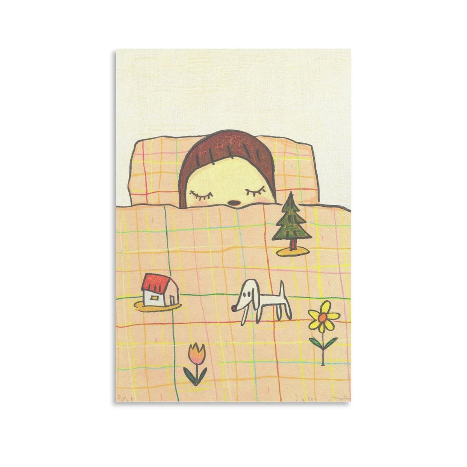 Yoshitomo Nara 奈良美智 Print Painting Illustration (70) Posters Wall Art ...