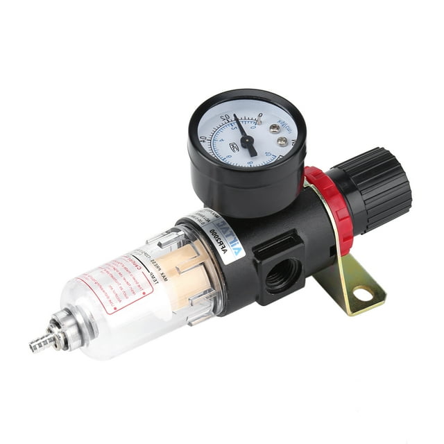 Yosoo 14 Air Compressor Filter Regulator With Gauge Water Pressure