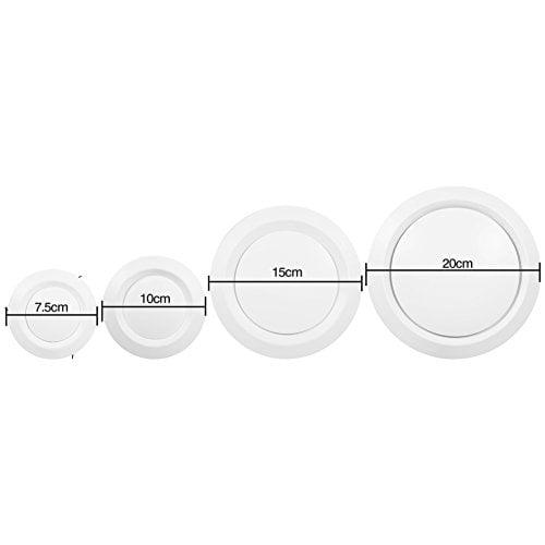 Yosoo 2.95Inch Ventilation Ducting Cover, ABS Adjustable Soffit Vent ...