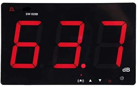 Yosoo 9.6inch LCD Digital Sound Level Meter, Wall Mounted Noise Meter ...