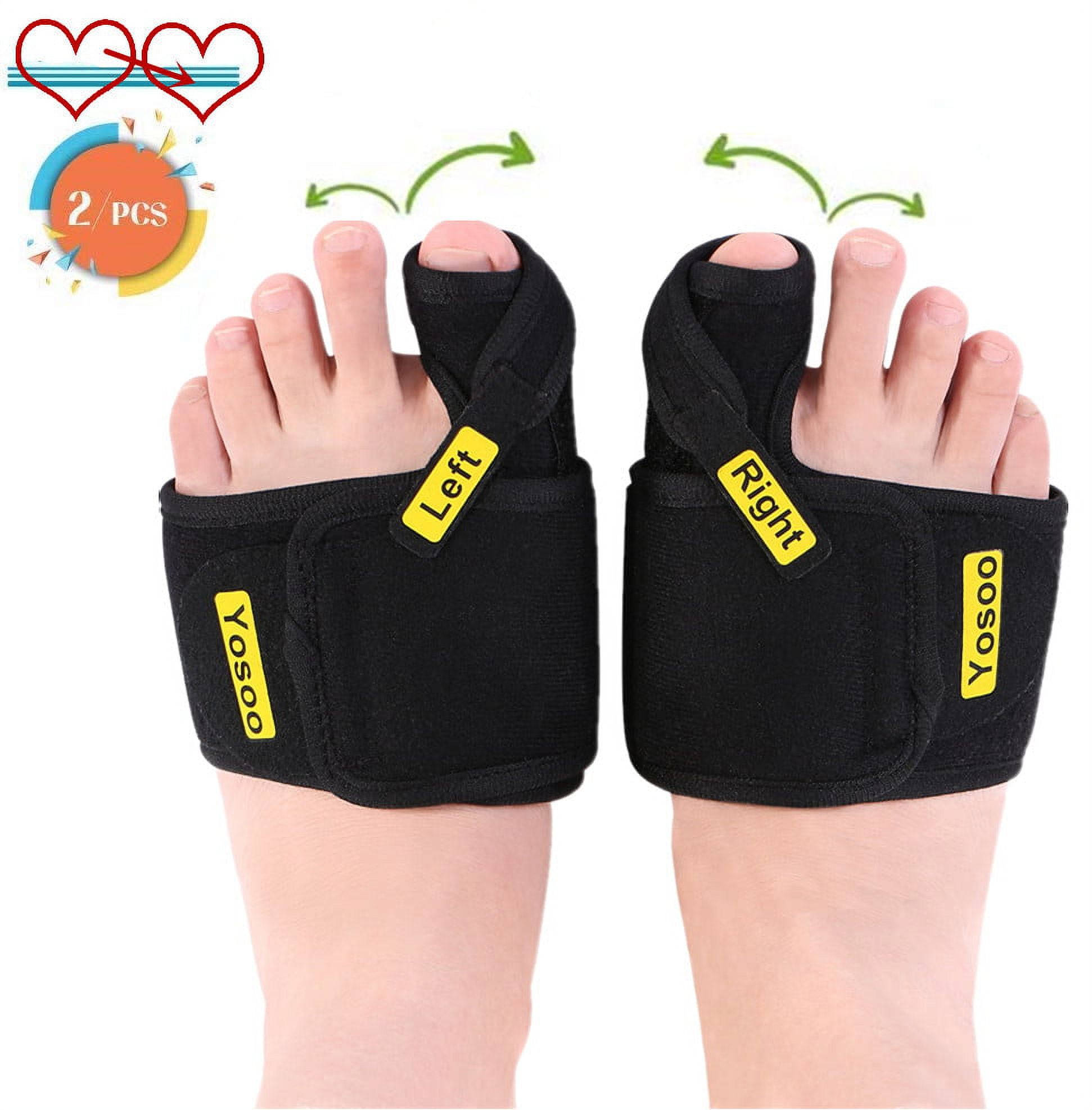 Yosoo Bunion Correctors 1 Pair Adjustable Soft Bunion Splints Brace Big ...