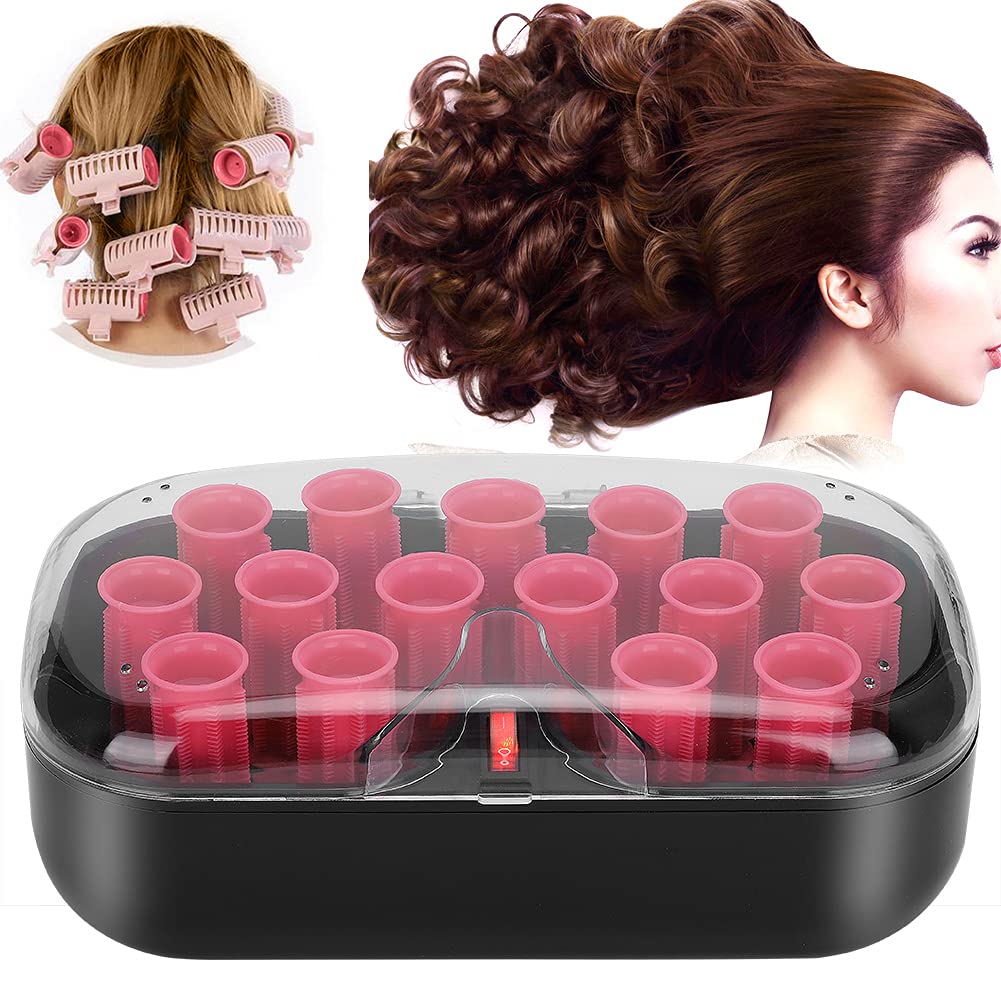 Yosoo Hair Perm Rods, 15pcs Electric Hot Rollers with Instant Heat ...