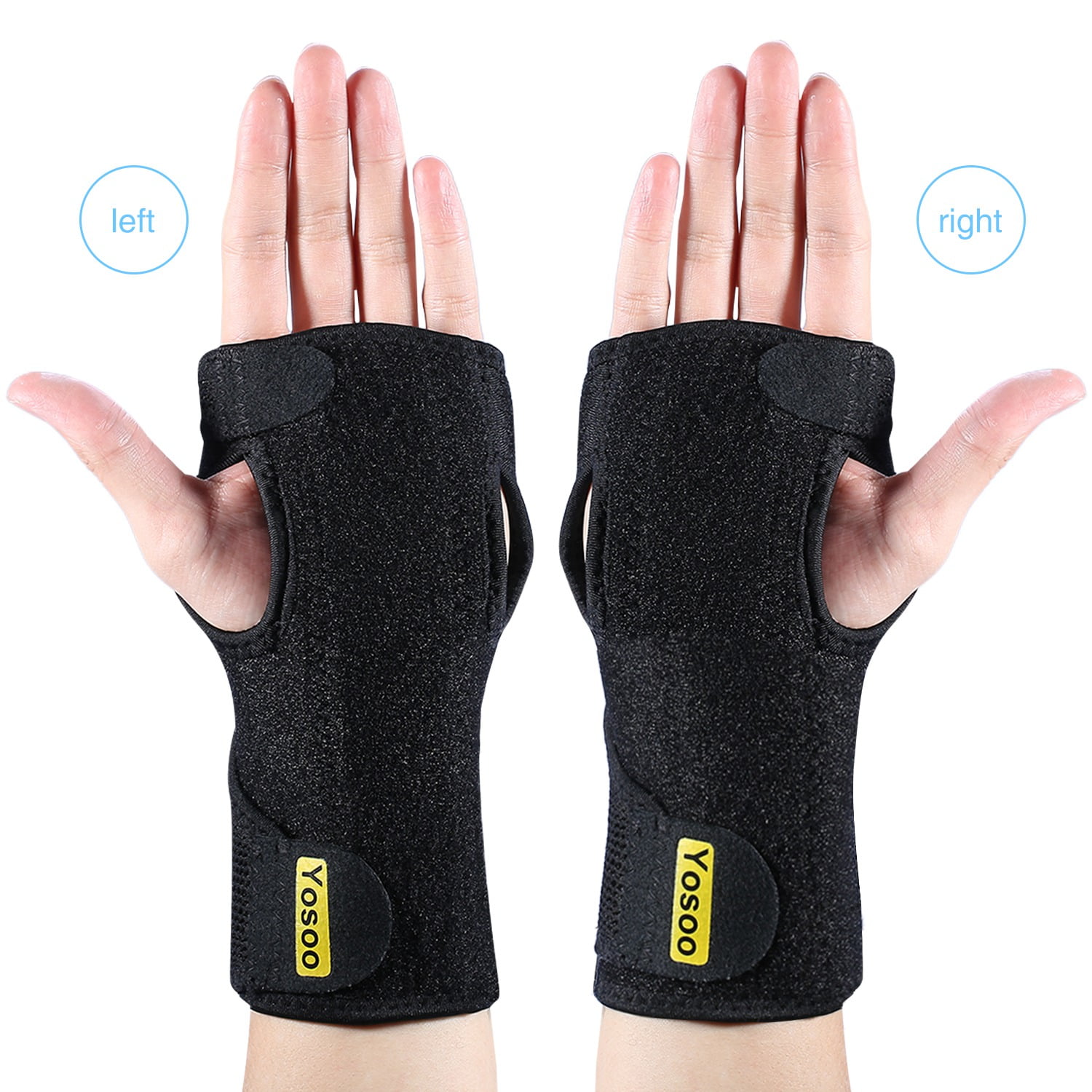 Yosoo Splint Carpal Tunnel Sprain Arthritis Gym Breathable Wrist Hand ...