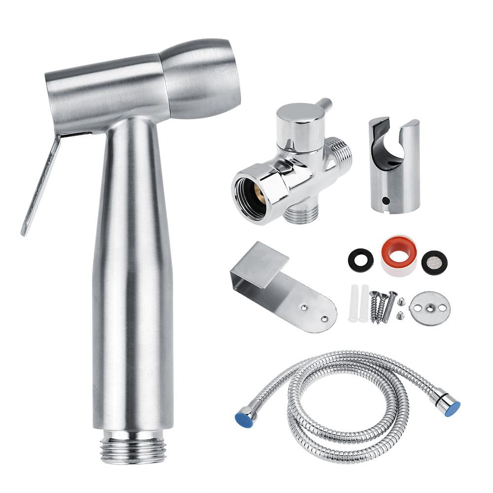 Yosoo Stainless Steel Hand Held Toilet Bidet Sprayer Bathroom Shower ...