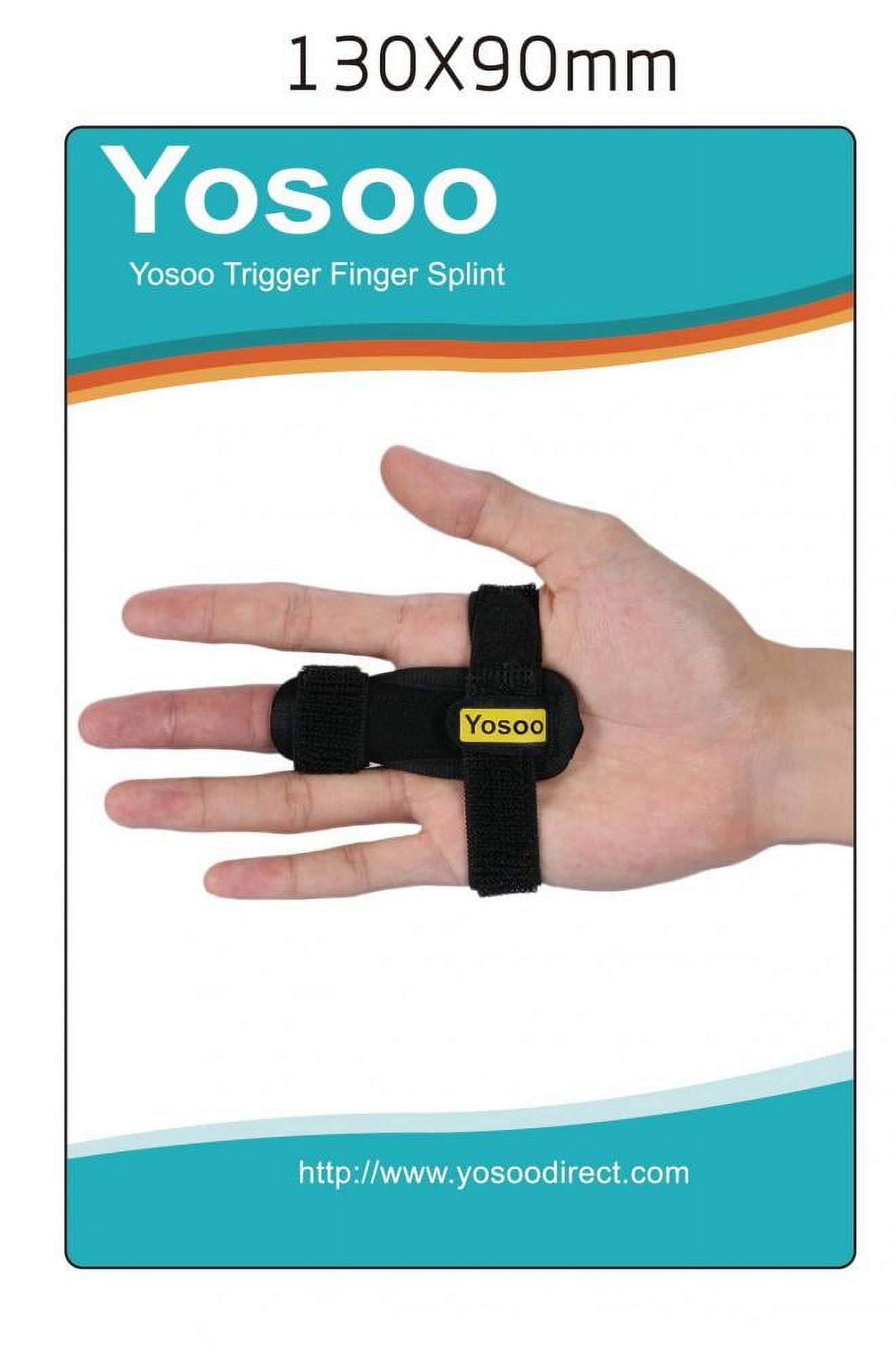 Yosoo Trigger Finger Splint, Adjustable Finger Brace with Tape for ...