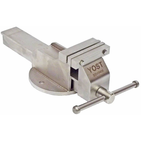 Yost 4 Inch Stainless Steel Work Vise Mount, Model SSV-0406N with ...