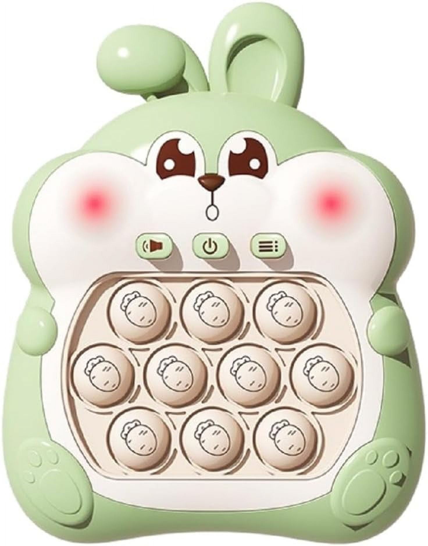 Bunny Push Pop Fidget Toy Quick Push Pop Game with Lights, Fast Push ...