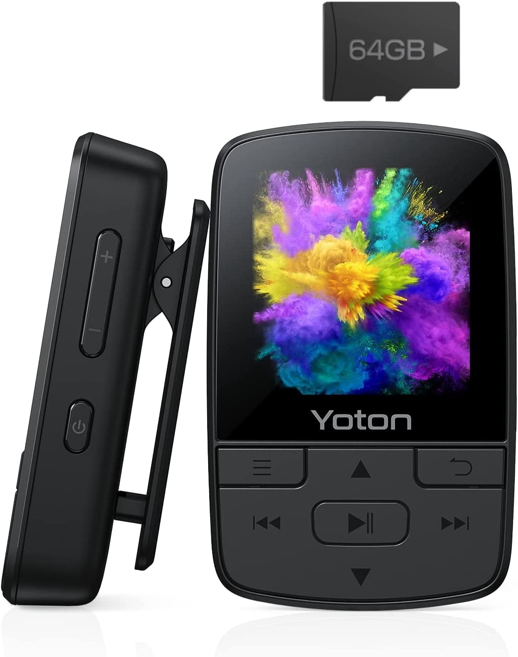 Yoton MP3 Player with Bluetooth 64GB ,Music Player with Built-in HD Speaker, FM Radio, Voice ...