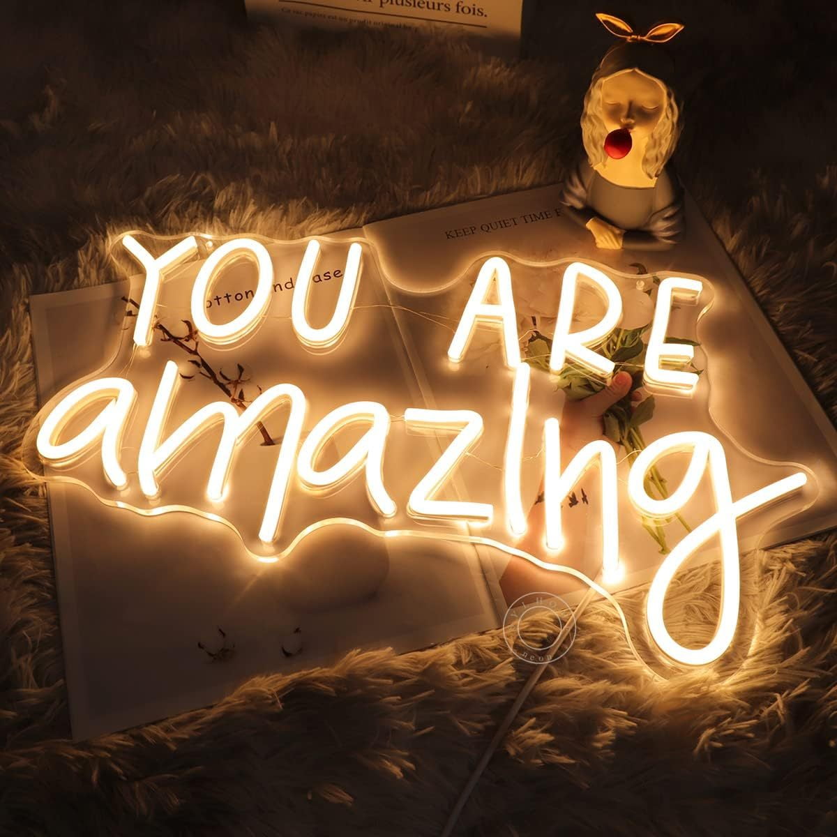 You Are Amazing Neon Signs, 15.7"x 9.8" Dimmable LED Signs for Wall ...