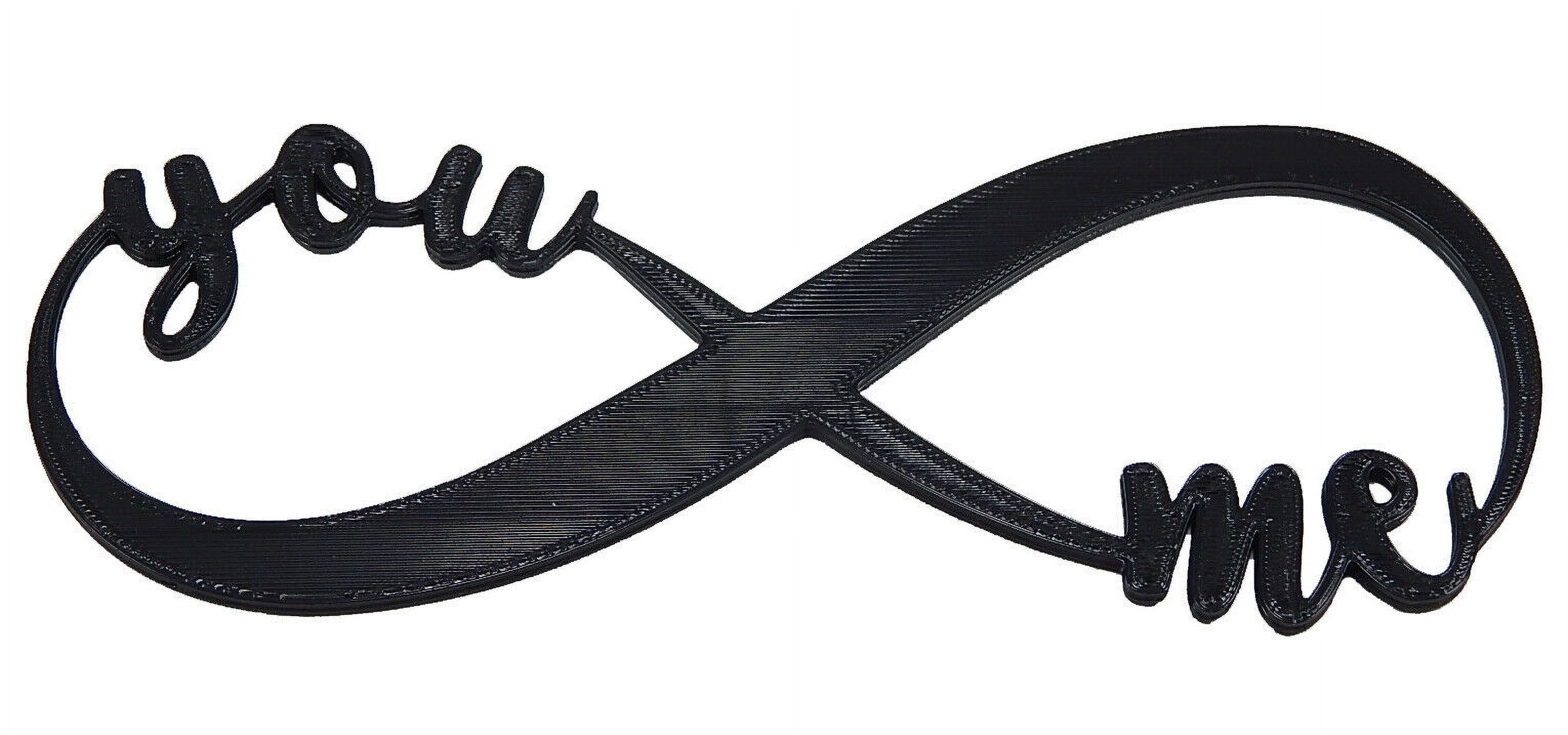 You And Me Infinity Word Art Sign Cutout Couples Wedding Anniversary ...