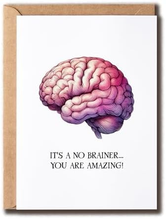 You Are Amazing Card - Brain - Anatomy - Thank You - Graduation ...