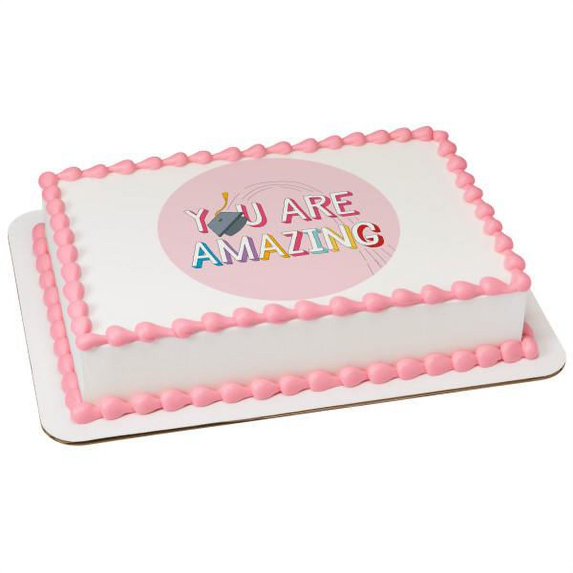 You Are Amazing Edible Cake Topper Image - Walmart.com