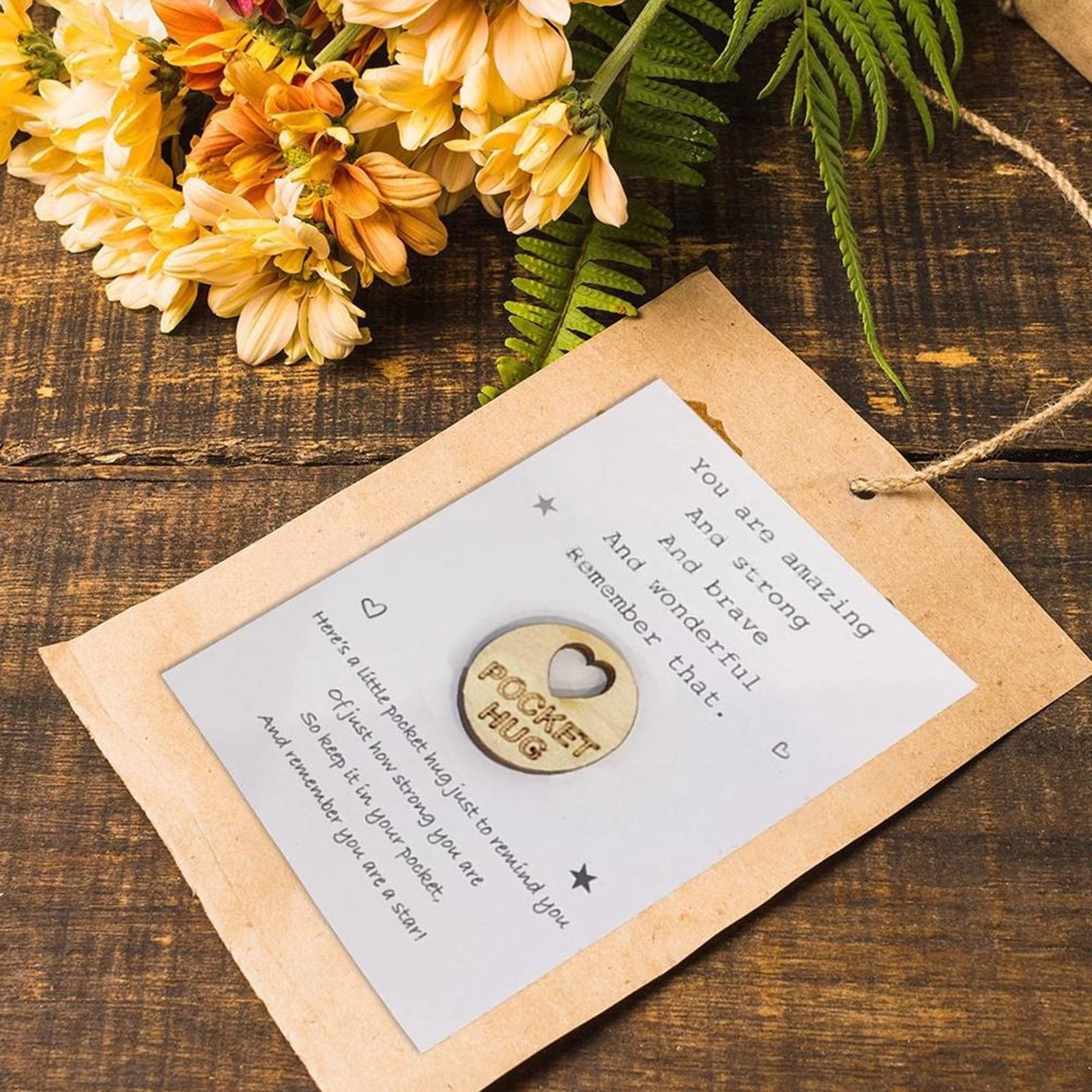 You Are Amazing Strong And Wonderful Pocket Hug Token & Greeting Card ...