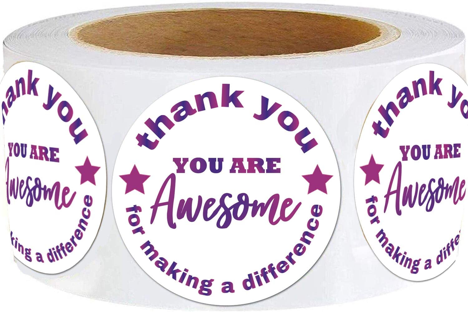 You Are Awesome Stickers 2 inch Thank You for Making a Difference Label ...