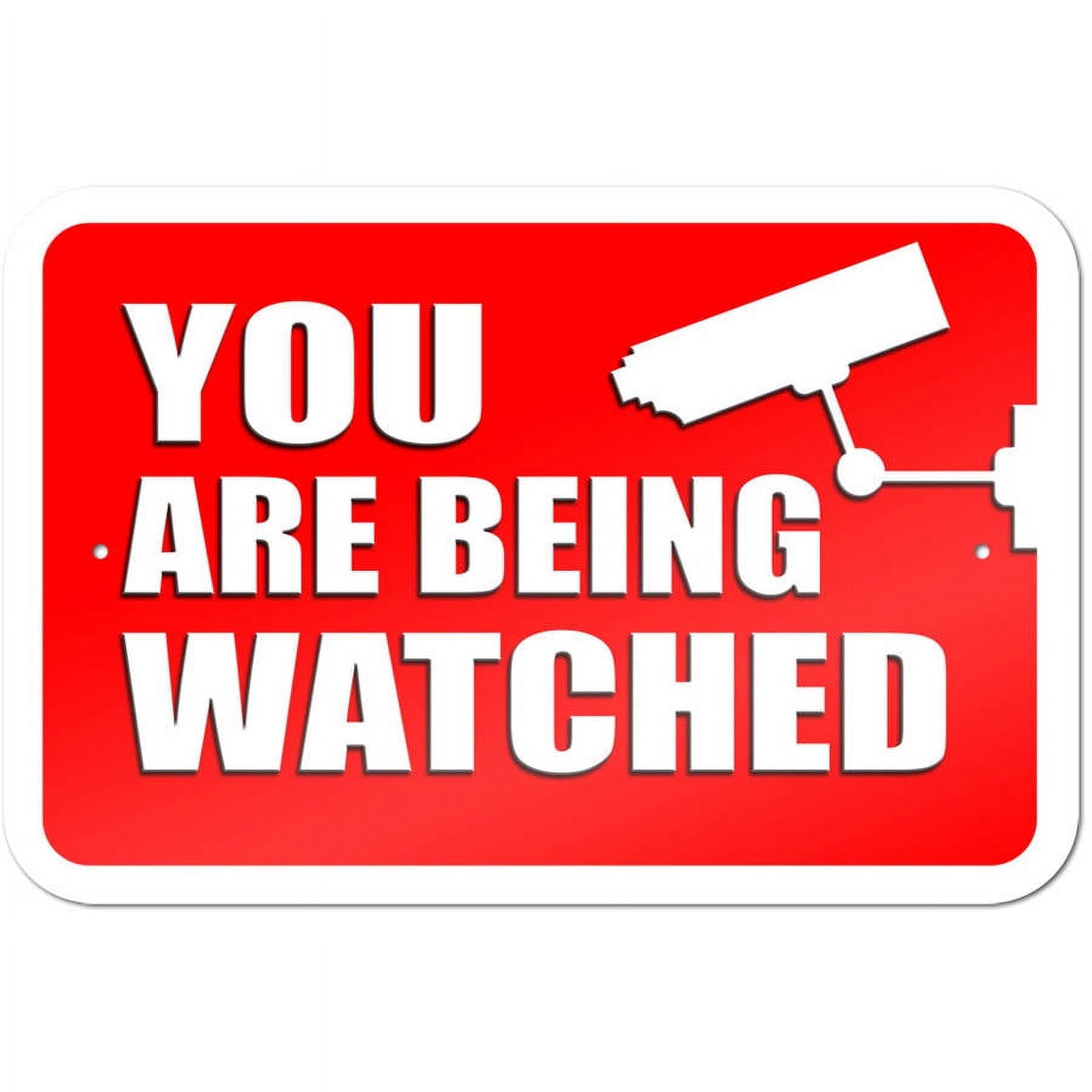 You Are Being Watched Video Surveillance Sign - Walmart.com