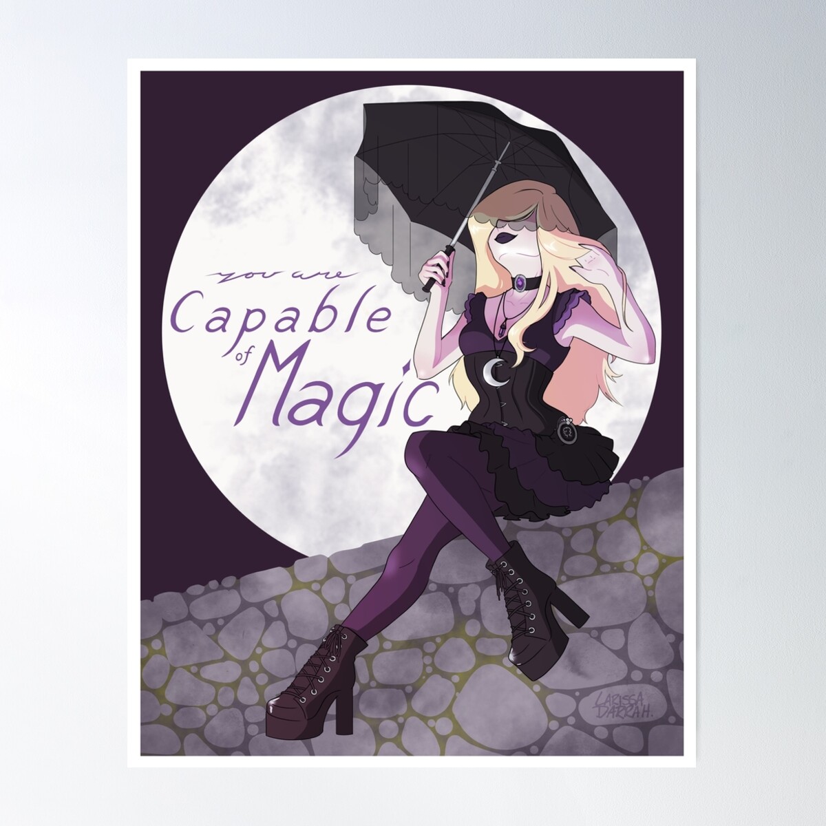 You Are Capable Of Magic Poster Wall Art, Modern Wall Decor For Living ...